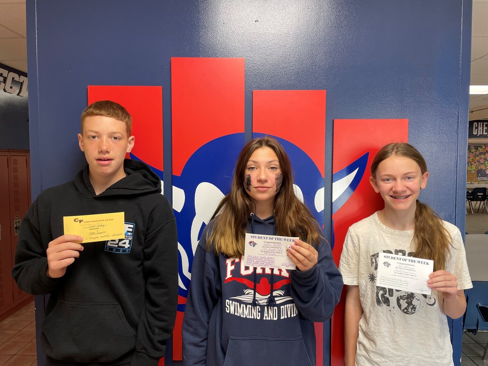 Students of the Week and Good Character | Chenango Forks Central Middle ...